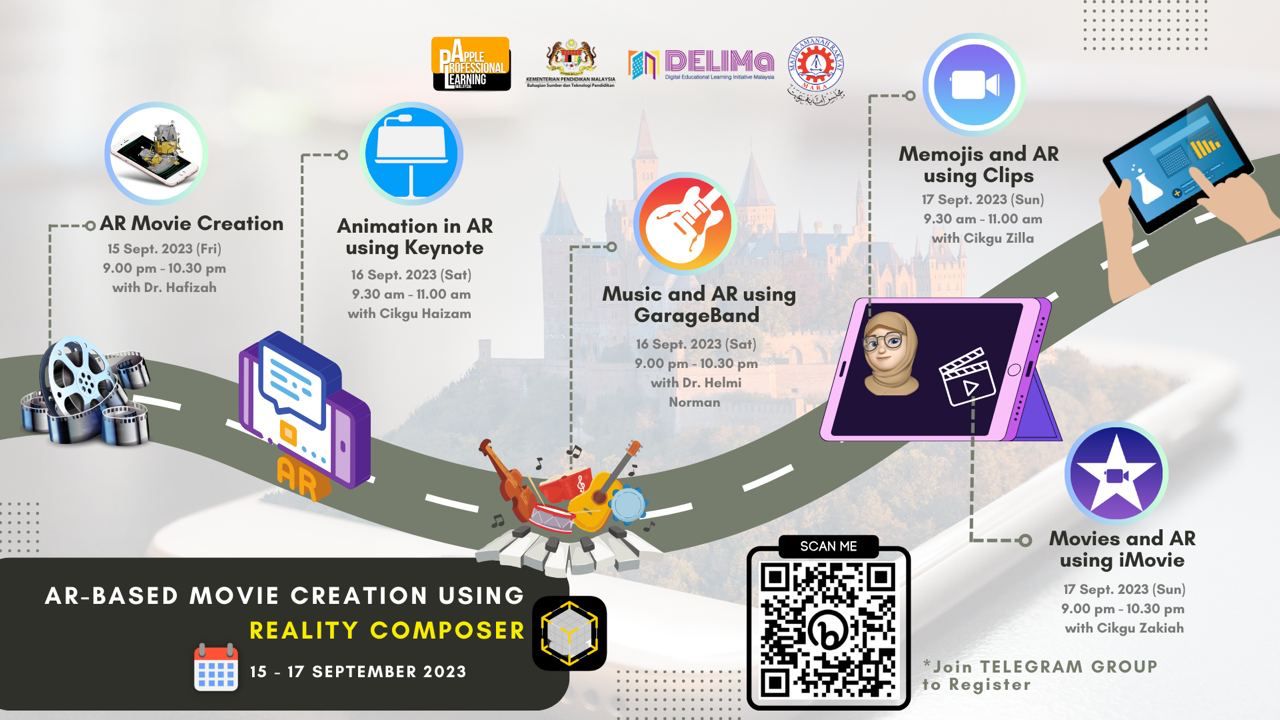 Bengkel Apple : AR-BASED MOVIE CREATION USING REALITY COMPOSER | Sektor Sumber & Teknologi ...